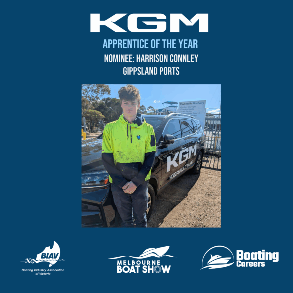 KGM Apprentice of the year nominee - Harrison Connley - Boating Careers